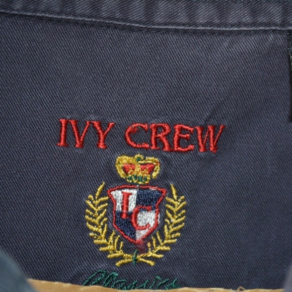 Ivy Crew | Shirts | Ivy Crew Long Sleeve Red White Blue Size L | Poshmark